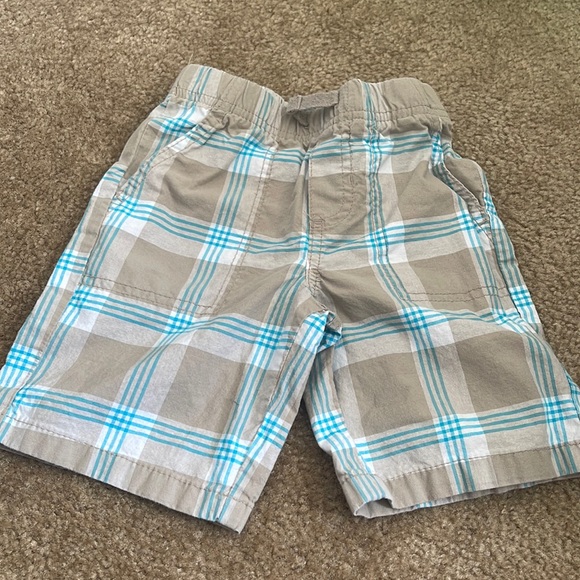 Circo | Bottoms | Circo Plaid Tan Khaki Blue White Shorts Boy Kid Children Easter Outfit | Poshmark
